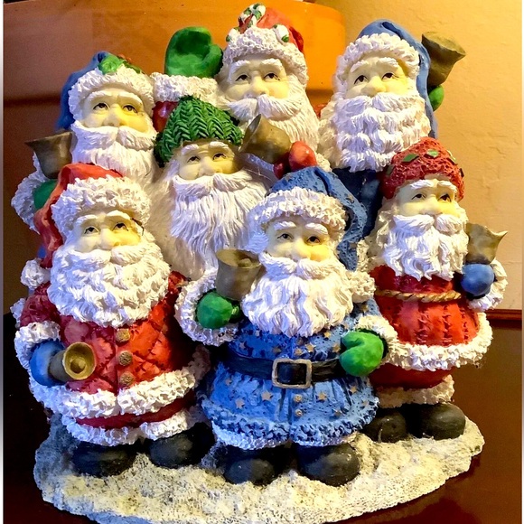 Holiday | Vintage Orchestra Of Caroling Christmas Santas Musical Santas ...
